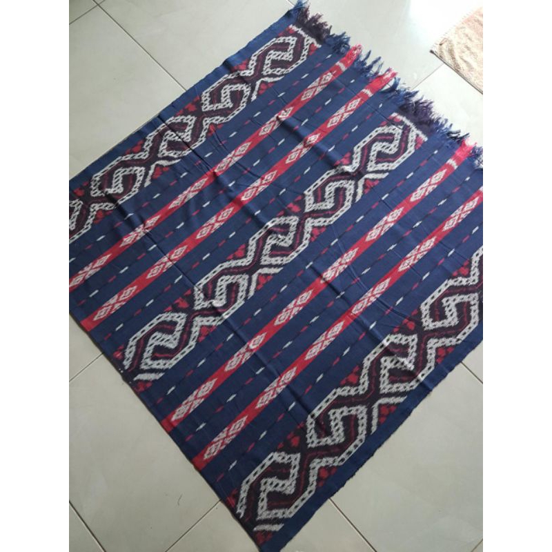 Jual Tenun Toraja Kain Toraja Baju Adat Toraja Warna Biru Dongker Kain ...
