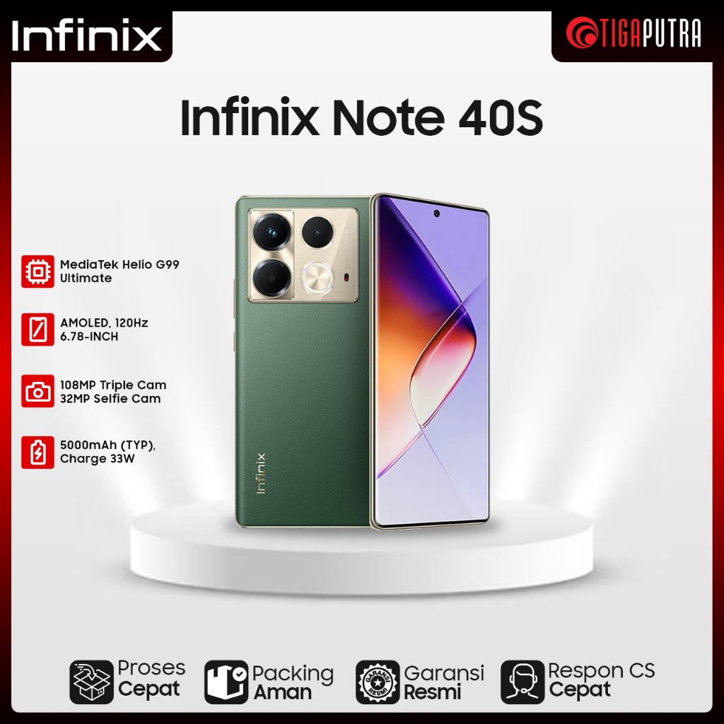Jual Infinix Note 40s (RAM 8GB, ROM 256GB, CURVED AMOLED, 120Hz, In ...