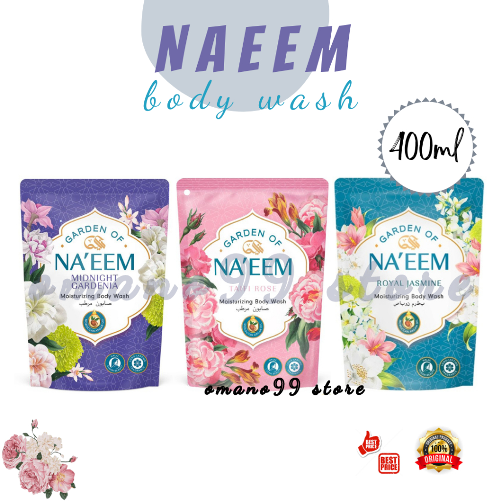 Jual Naeem Body Wash Refill 400 ML All Varian | Shopee Indonesia