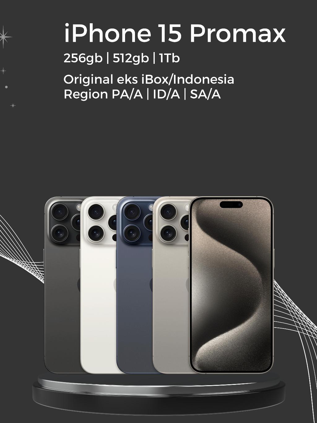 Jual HANDPHONE IP 15 PROMAX 256GB 512GB 1TB SECOND ORIGINAL FULLSET EX ...