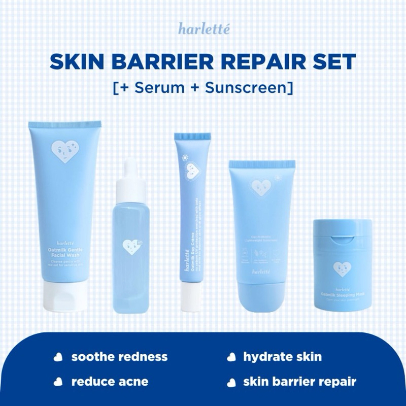 Jual Harlette Oatmilk Series | Facial Foam | Day Cream | Sleeping Mask ...
