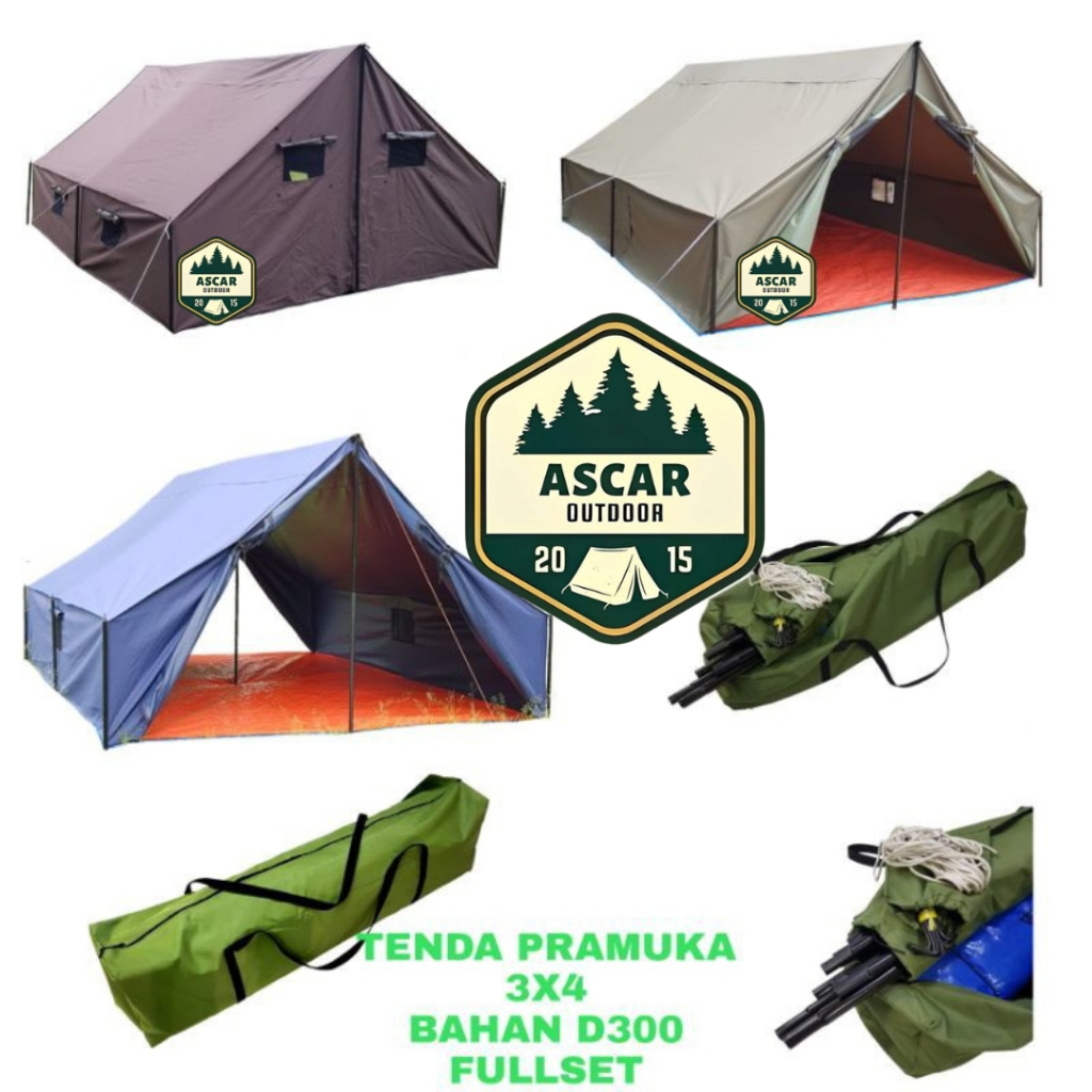 Jual [NEW LAUNCH] Tenda Regu Pramuka Ukuran 3x4 meter Bahan D300 Alas ...