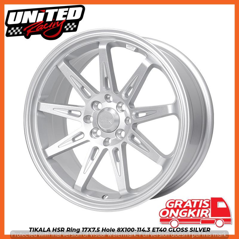 Jual VELG MOBIL HSR TIKALA RING 17 UNTUK BINGUO NETA ROCKY WRV R17 HSR TIKALA SILVER PELEK ALLOY ...