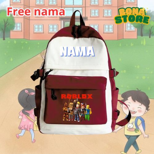 Jual Tas Roblox Ransel Sekolah Anak TK SD Unisex - Free Custom Nama ...