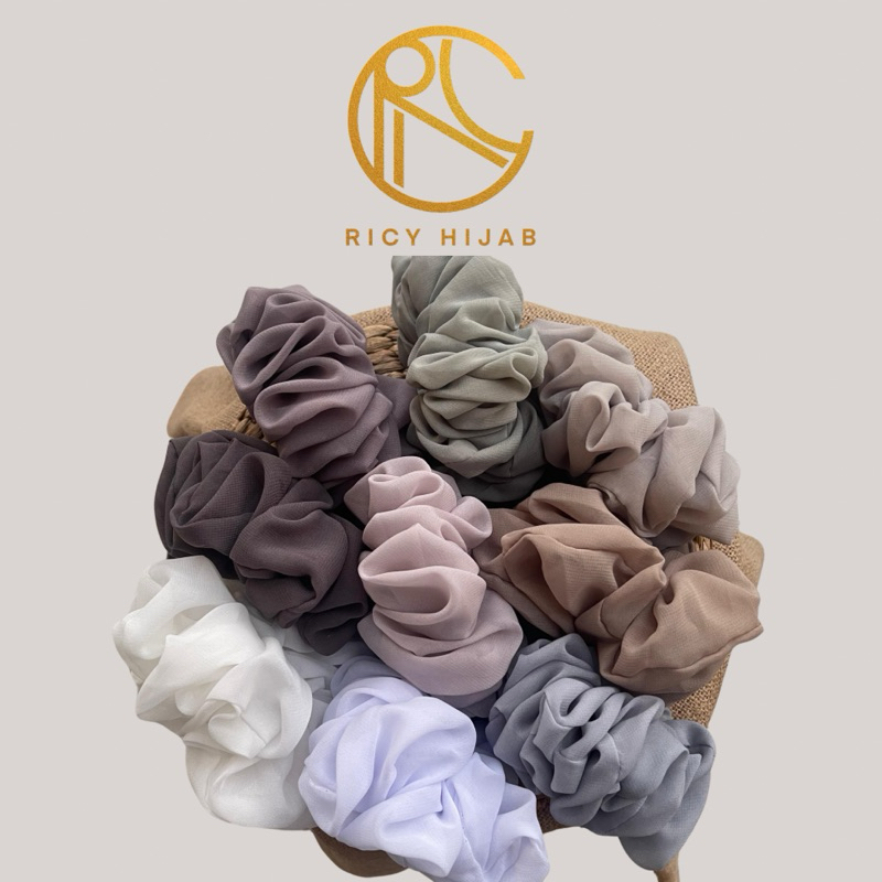 Jual 𝗦𝗖𝗥𝗨𝗡𝗖𝗛𝗜𝗘 𝗣𝗥𝗘𝗠𝗜𝗨𝗠 - Ikat Rambut Kuncir Cepol Hijab Jilbab Medium ...