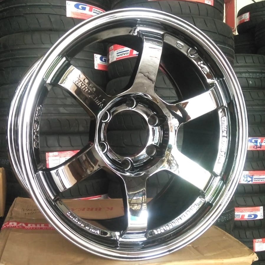 Jual velg mobil r18 TE37 PROGRESSIVE ring 18 velg Pajero Fortuner hilux | Shopee Indonesia