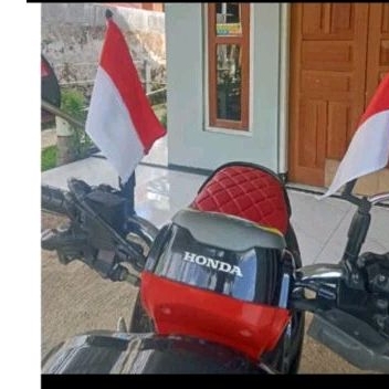 Jual TIANG BENDERA MOTOR&SEPEDA LISTRIK 1 PAKET BENDERA MERAH PUTIH ...
