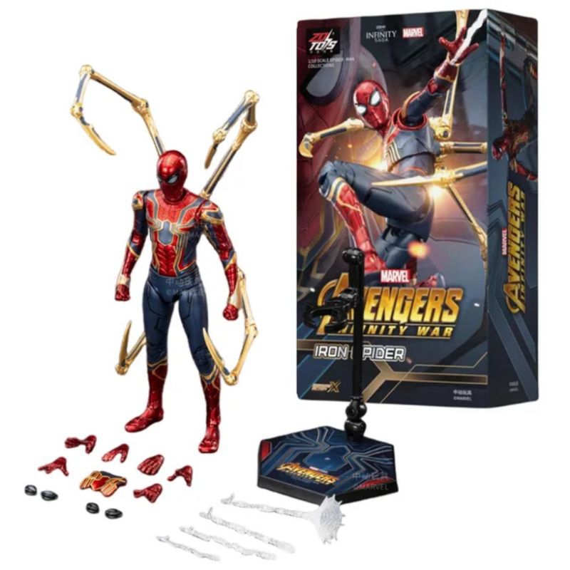 Jual ZD toys Marvel Avengers infinity war iron spider action figure original | Shopee Indonesia