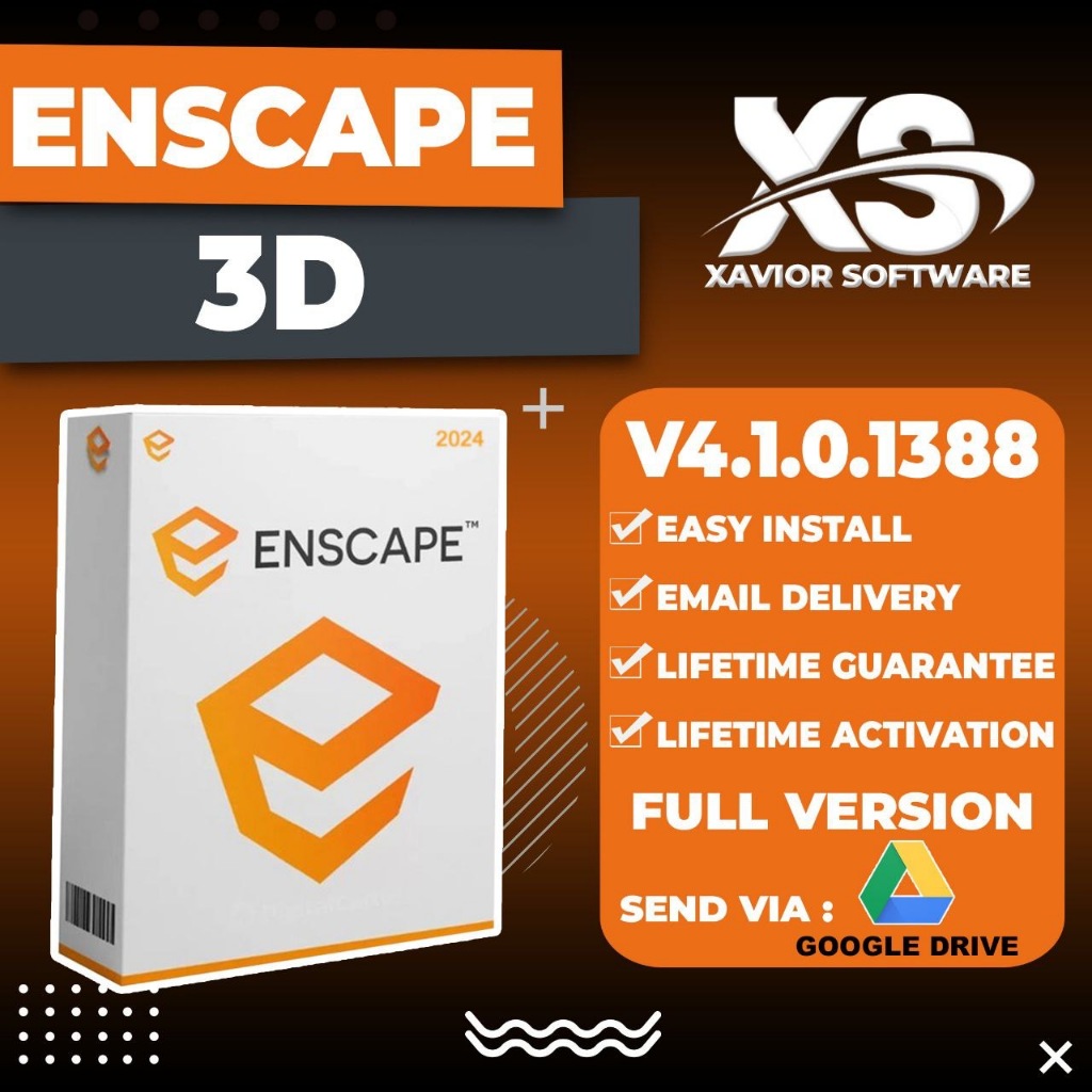 Jual Enscape 3D 4.1.0.1388 + Assets Library + Material Library Full ...