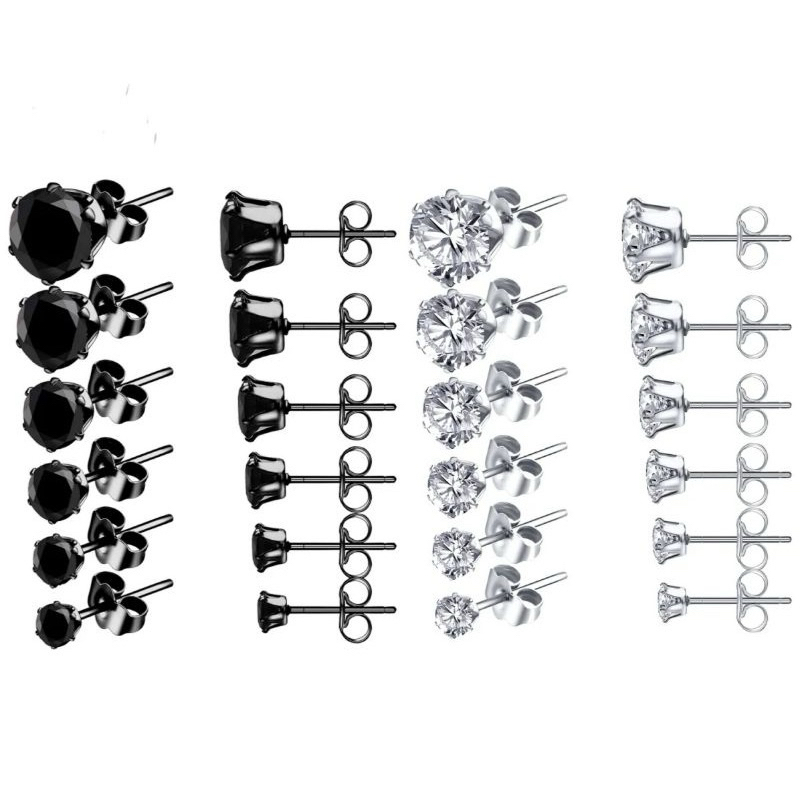 Jual ANTING TINDIK/TUSUK TITANIUM WANITA MODEL KRISTAL MATA 1 WARNA ...