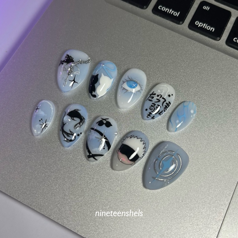 Jual Gojo fake nails | nineteenshels | Shopee Indonesia