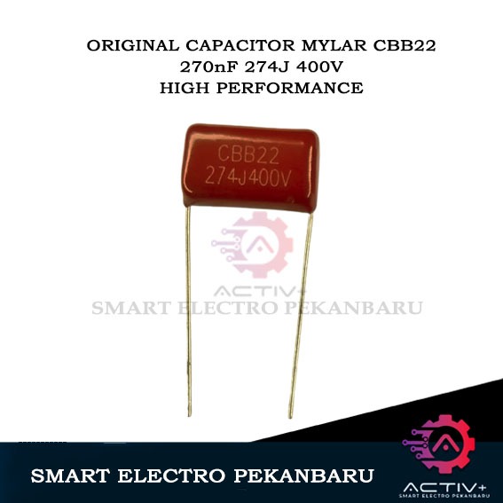 Jual ORIGINAL MYLAR 270nF 274J 400V CBB22 KAPASITOR MILAR 274 CAPACITOR ...