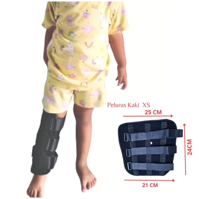 Jual pelurus kaki anak / penahan cidera kaki anak / backslab for ...