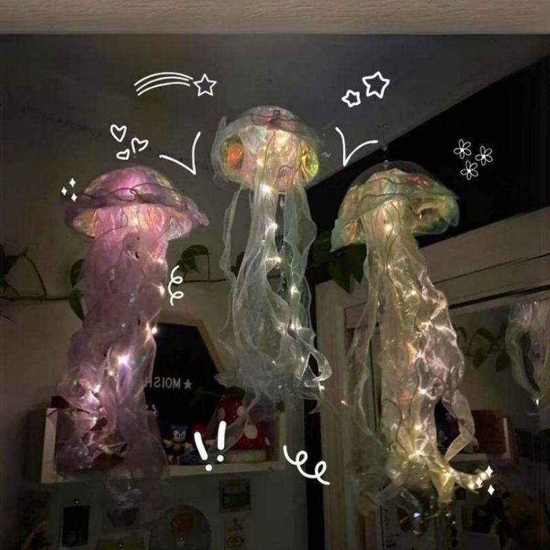 Jual Lampu Jelly Fish Lampion Dekoratif Lampu Aesthetic Room Decor ...