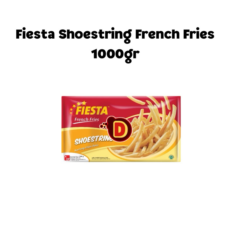 Jual Kentang goreng | Fiesta Shoestring French Fries 1000gr | kentang ...