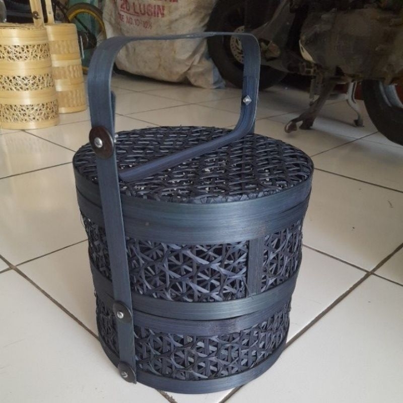 Jual Hampers obral diameter 25cm tinggi badan susun plus tutup 23cm ...