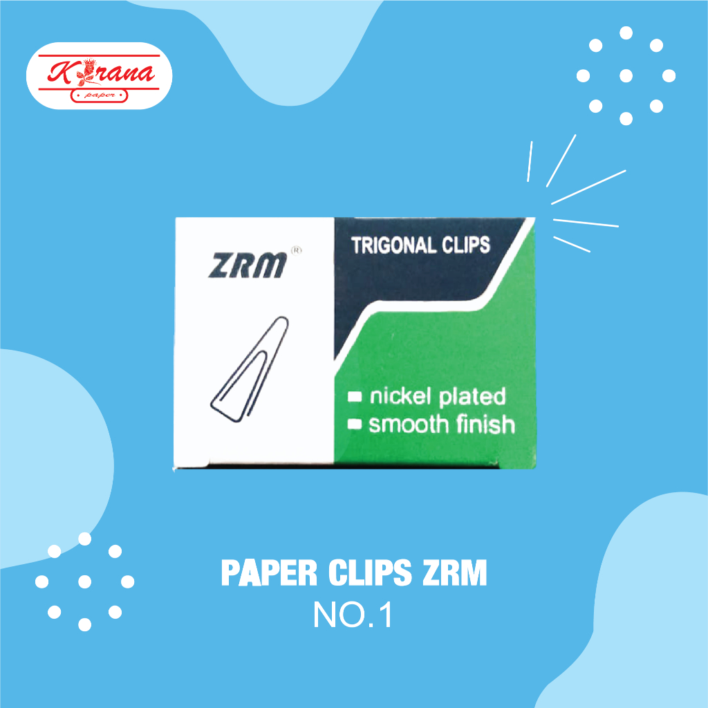 Jual Trigonal Paper Clips ZRM NO.1 / Penjepit Kertas | Shopee Indonesia