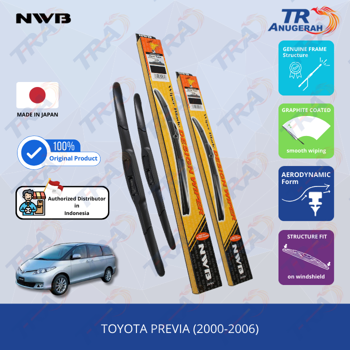 Jual Wiper HYBRID NWB TOYOTA PREVIA | Shopee Indonesia