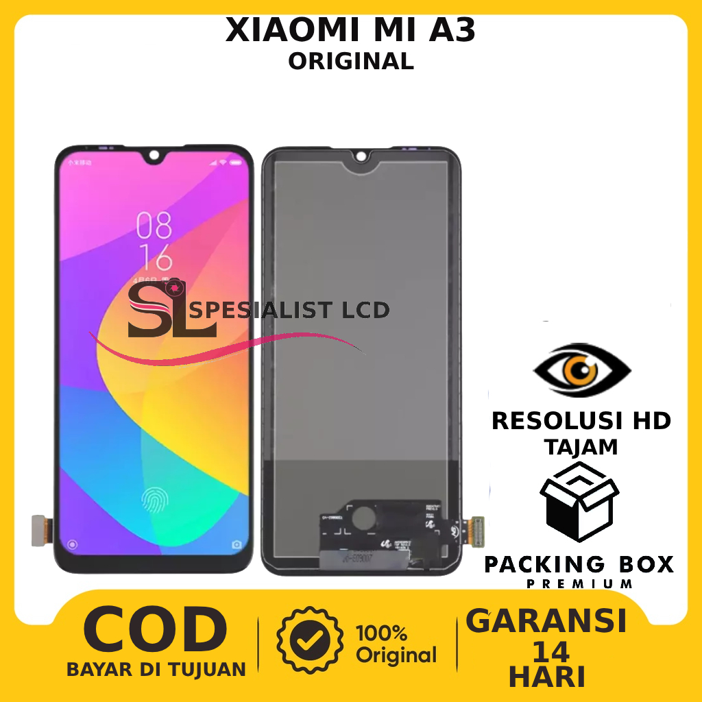 Jual LCD XIAOMI MI A3 ORIGINAL FULLSET TOUCHSCREEN GARANSI | Shopee ...