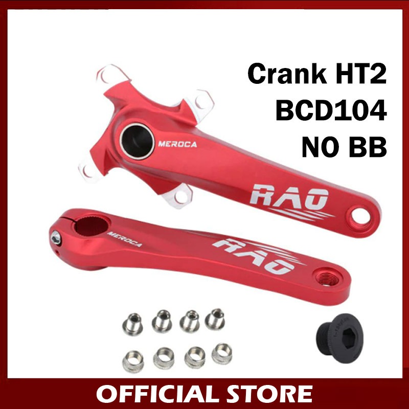 Jual Meroca Rao Crankset Tanpa Bb Ht2 Crank Set Hollowtech Bcd 104