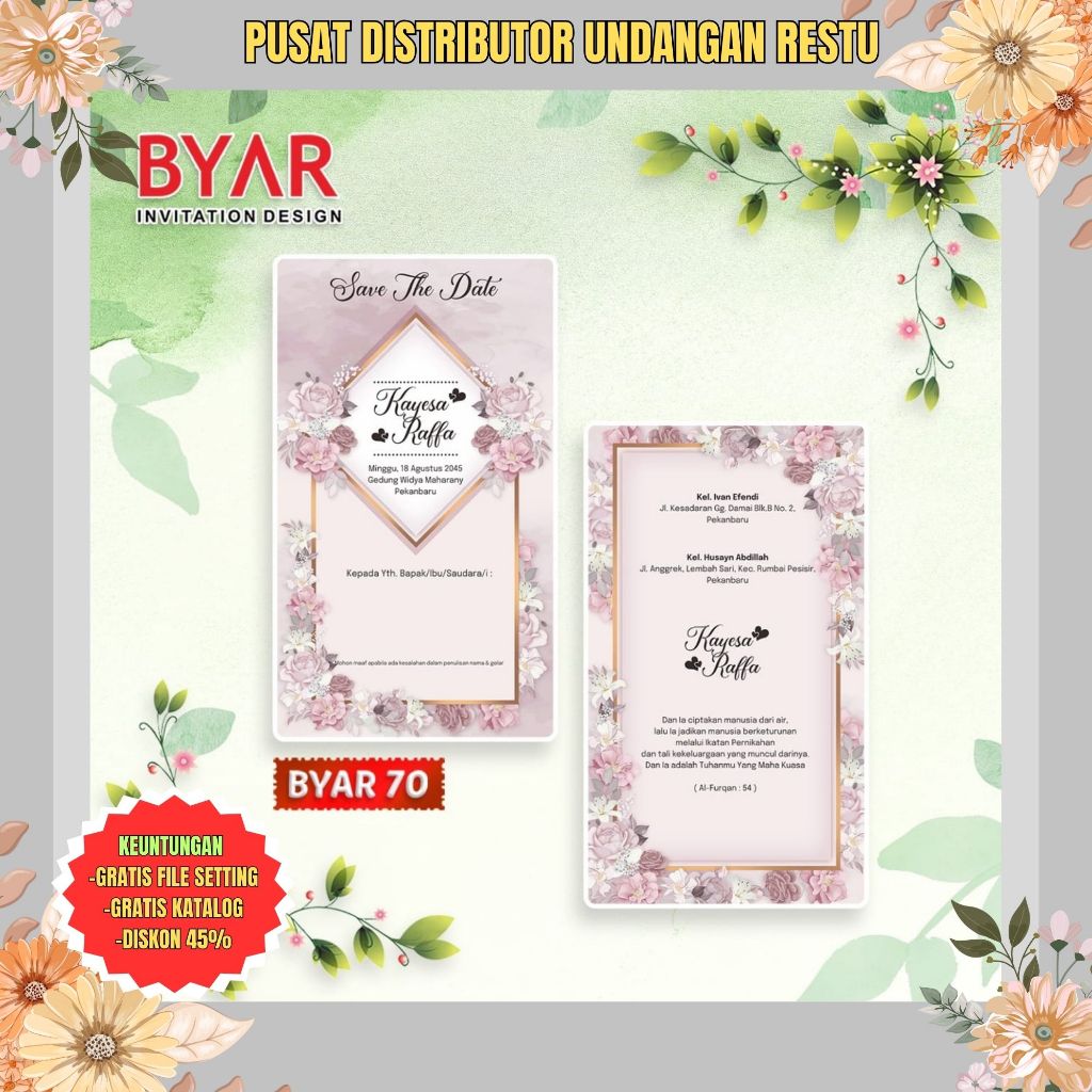Jual Blangko Undangan Byar 70 | Blangko Undangan Murah | Blangko ...