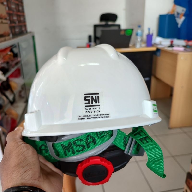Jual Helm Safety MSA Full Set / Helm Kerja Proyek Warna Putih - SNI ...