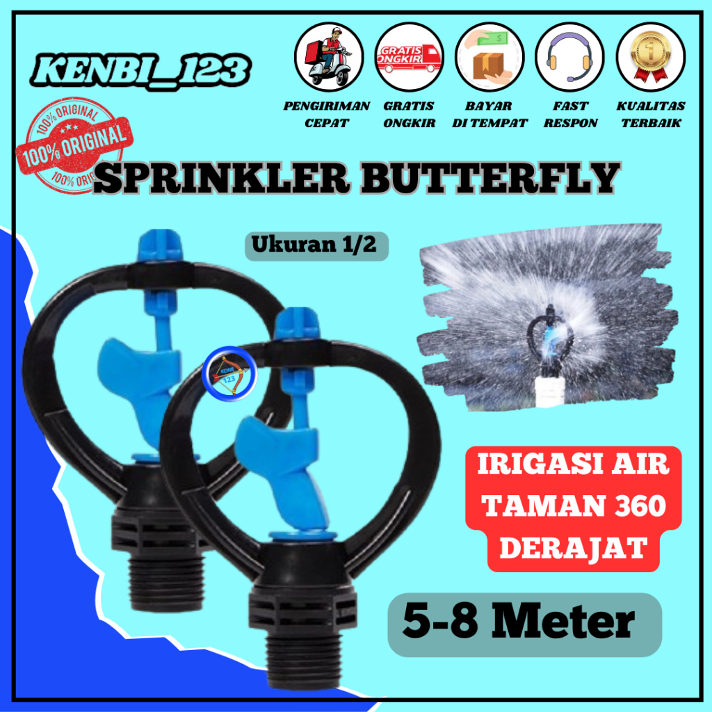 Jual Sprinkler Pertanian Sprinkler kupu-kupu Plus Sok Drat Sprinkler ...