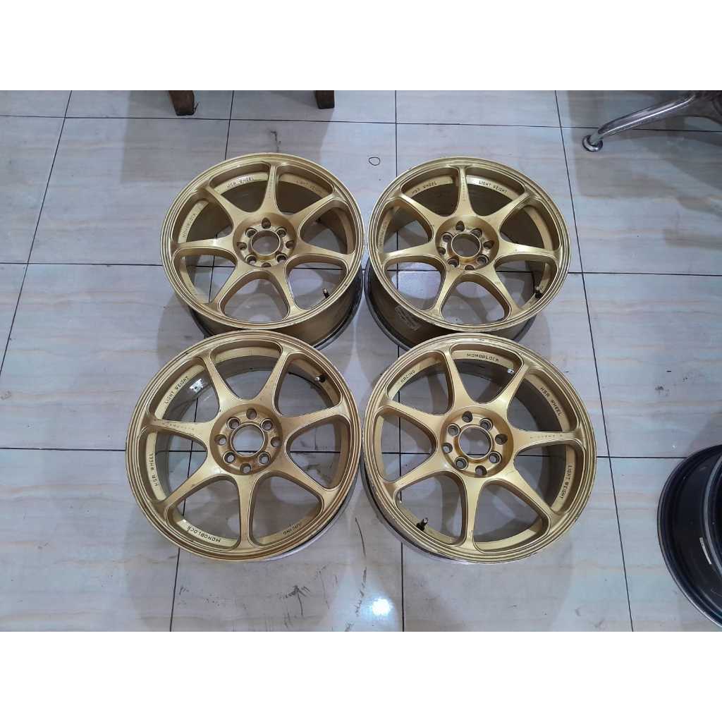 Jual Velg Mobil Bekas Racing HSR SEBUNSUTA Ring 17 Lebar 7,5 Pcd 8x100/114,3 | Shopee Indonesia