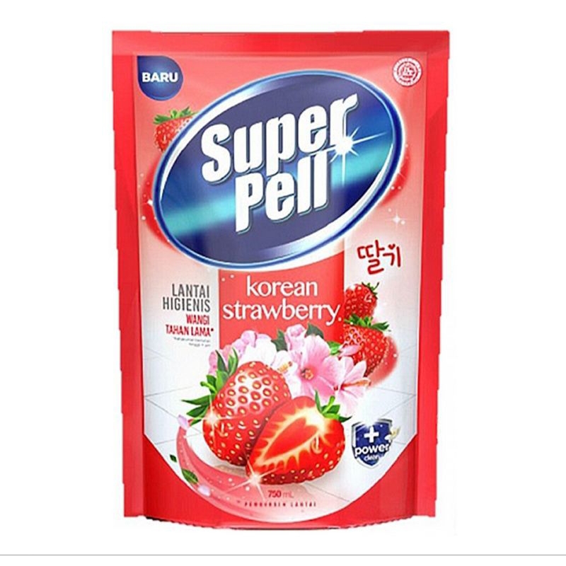 Jual Super Pell Pembersih Lantai Korean Strawberry refill 700 ml ...