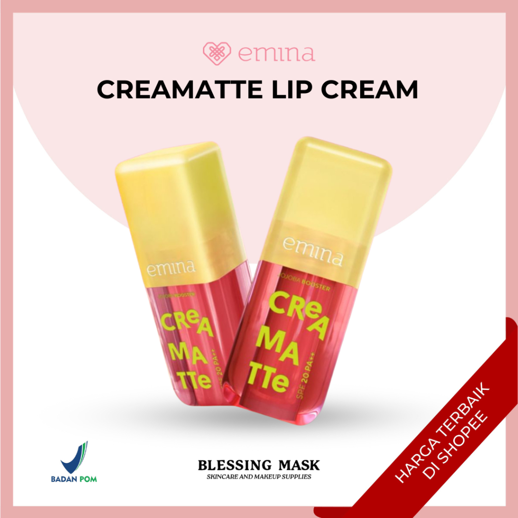 Jual Emina Creamatte 4 g - Comfily Matte 9x Moist Boost | NEW! Emina ...