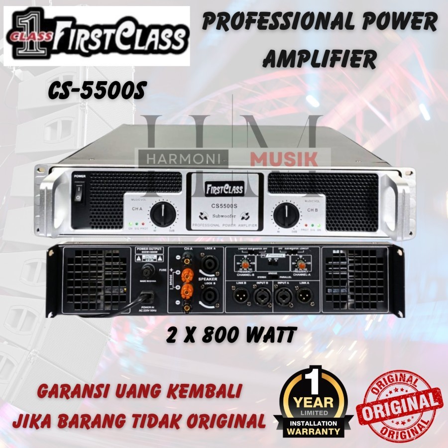 Jual Firstclass Power Amplifier CS5500S CS 5500 S CS 5500S Original Profesional Amplifier ...