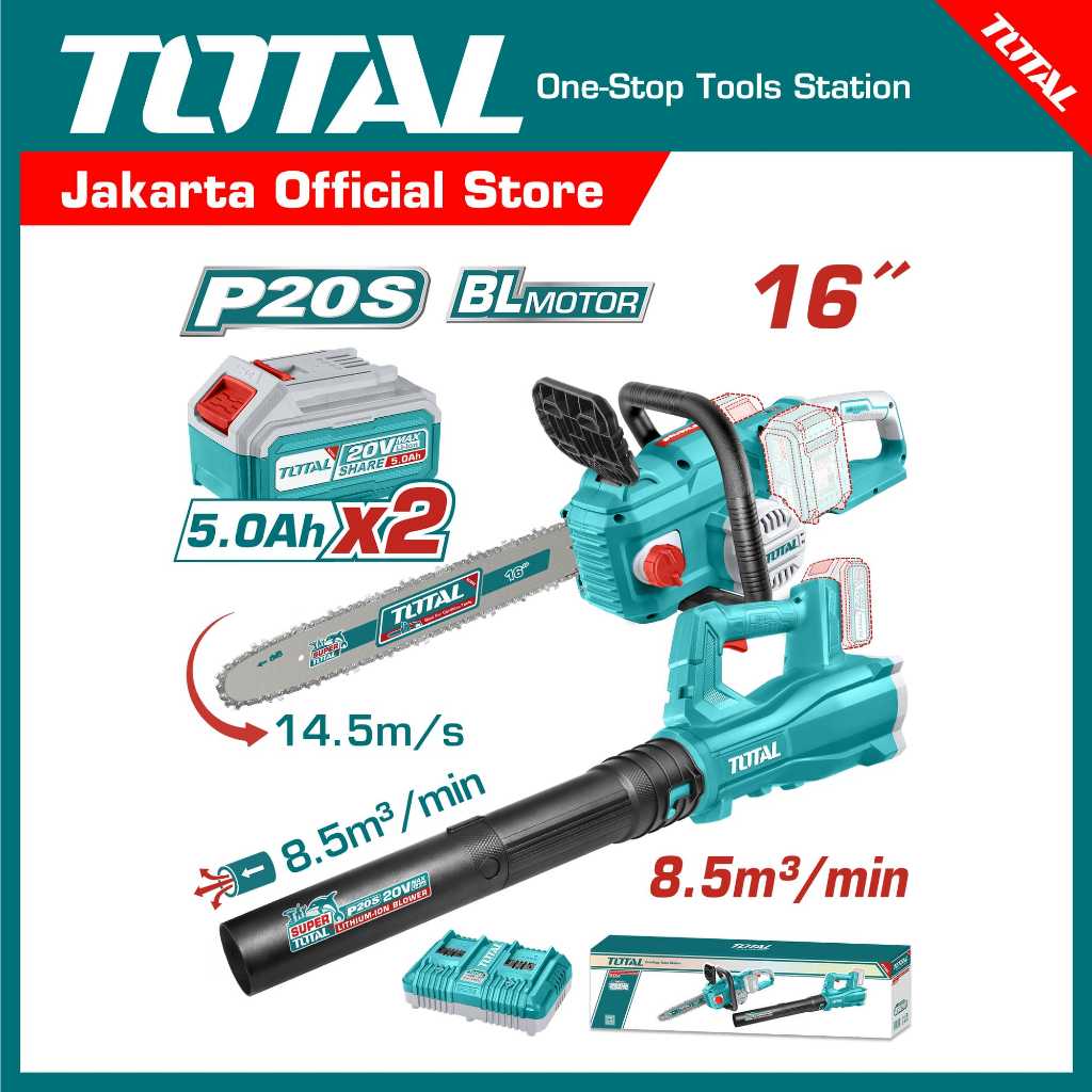 Jual TOTAL Cordless 2 pcs combo kit TOSLI240463 - Kombo Blower ...