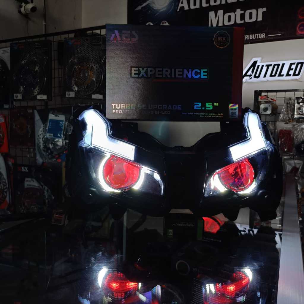 Jual PROJECTOR BILED HONDA ADV 150 160 FULLSET REFLEKTOR BILED AES ...