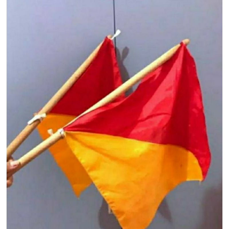 Jual Bendera Shemaphore Pramuka Set (2 stik+2 bendera) | Shopee Indonesia