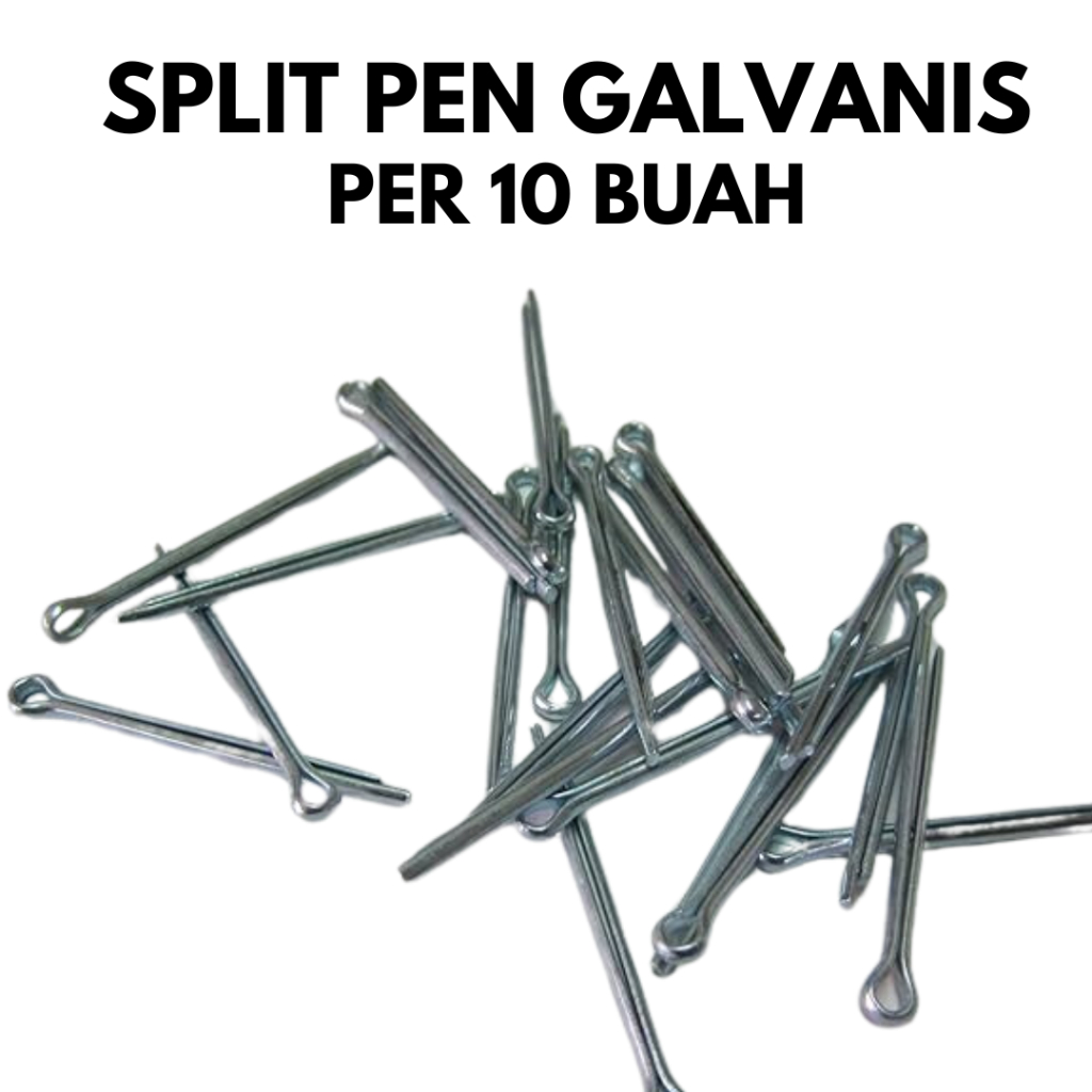 Jual Per 10 buah Baut Split Pen 5/16 x 6 inch Cotter Pin Diameter 8 mm ...