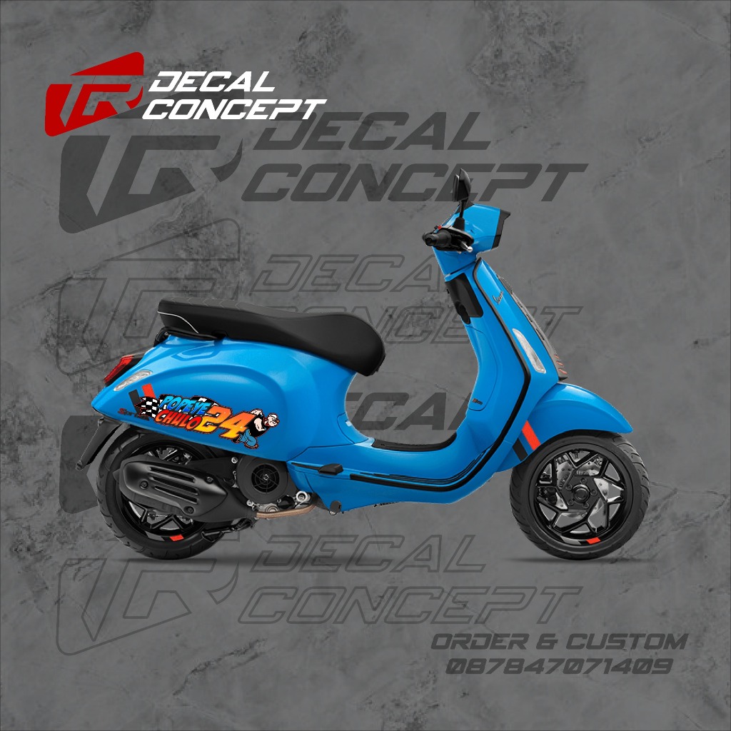 Jual STICKER CUSTOM VESPA SPRINT CUSTOM HOLOGRAM | Shopee Indonesia
