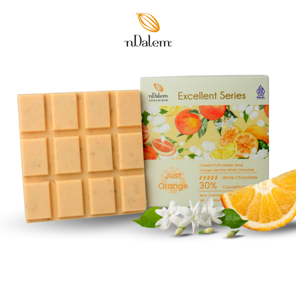 Jual Cokelat nDalem White Chocolate Orange Jasmine Flavor | Coklat ...