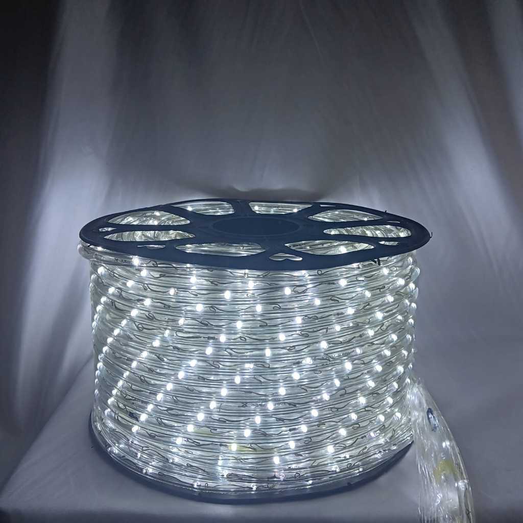 Jual Lampu Selang LED Bulat 2 Jalur 100 Meter/Selang Led Rope Light 100 ...