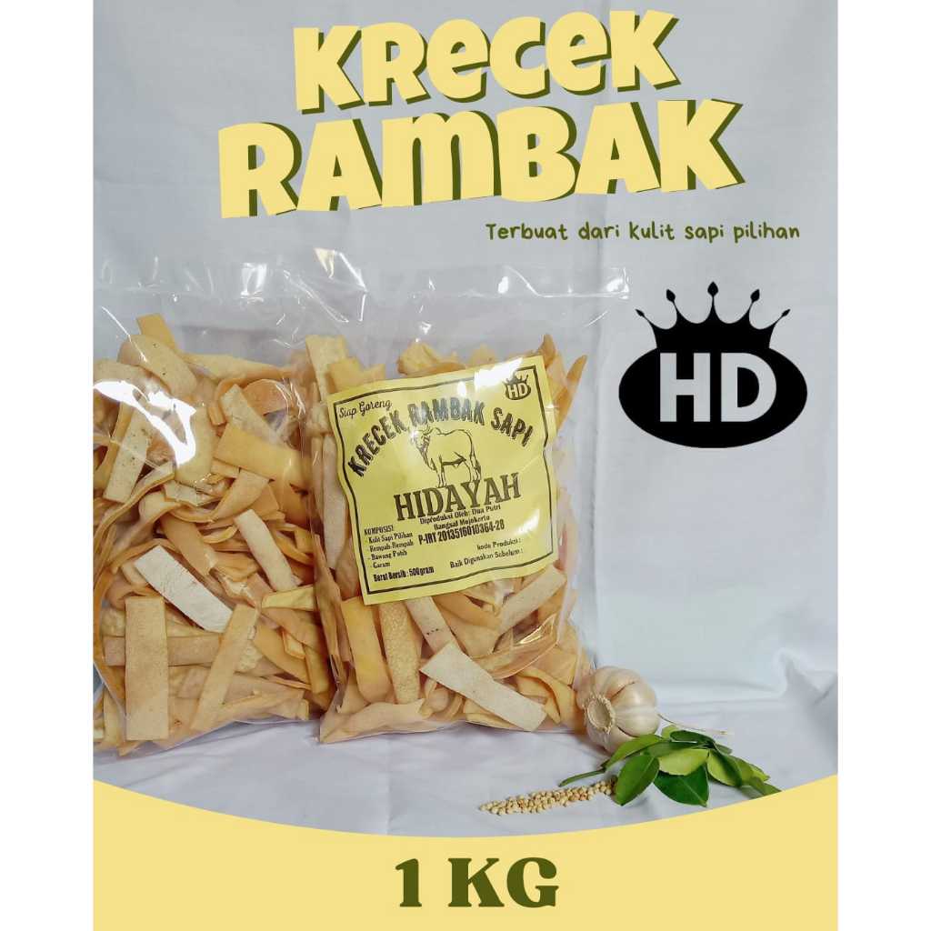 Jual Rambak Sapi Mentah Stik Lebar Super 1Kg / Krecek Rambak Sapi Asli ...