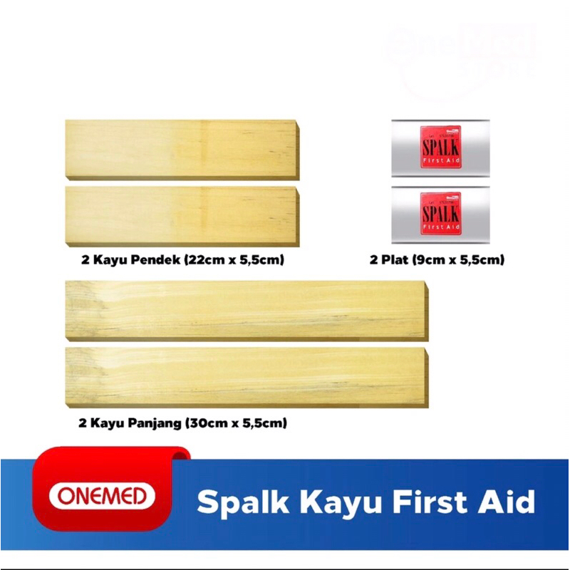 Jual Onemed Spalk Kayu / Bidai Tangan Kaki Patah Tulang / Spalk First ...