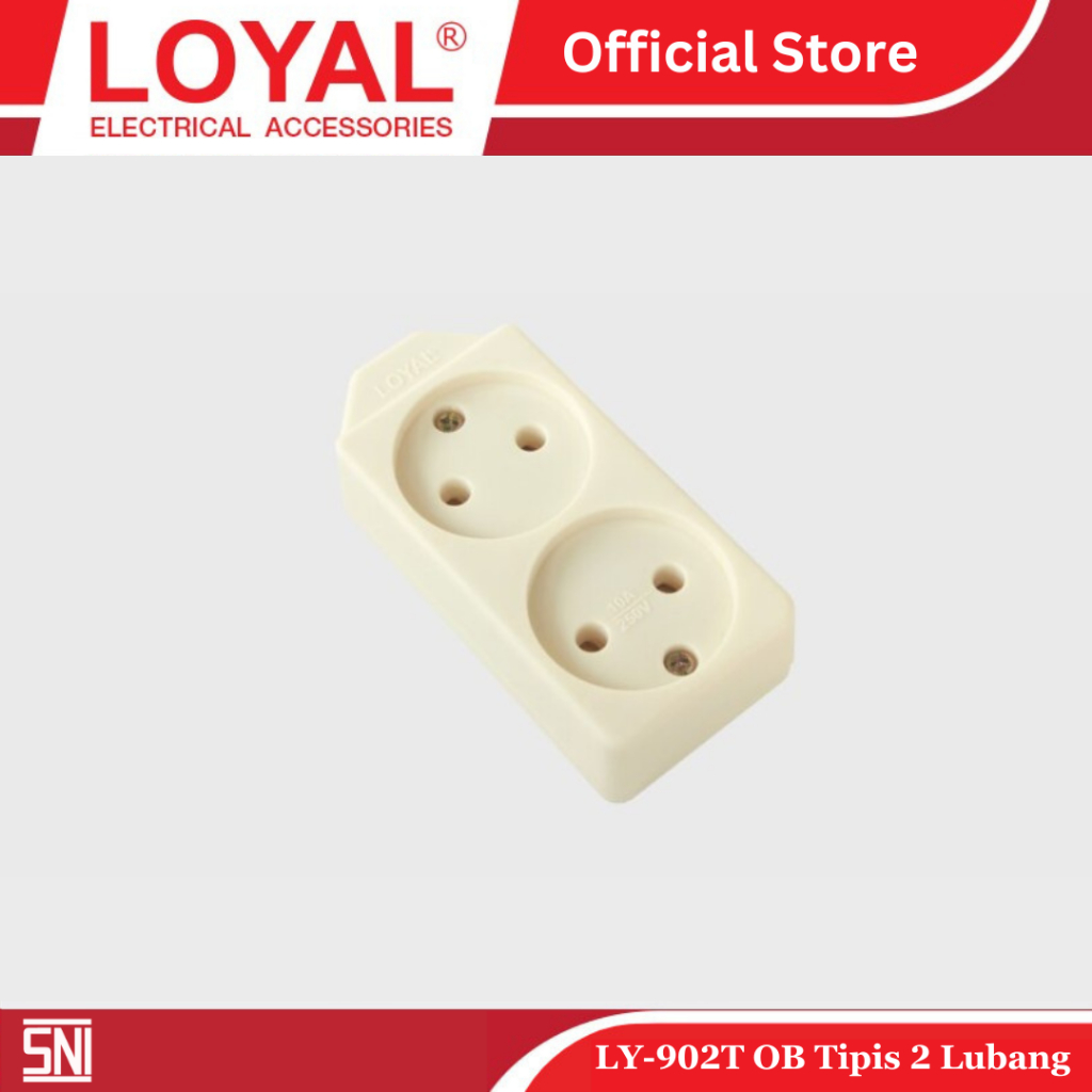 Jual LOYAL Stop Kontak Tipis 2 Lubang Colokan Listrik LY-902T | Shopee ...