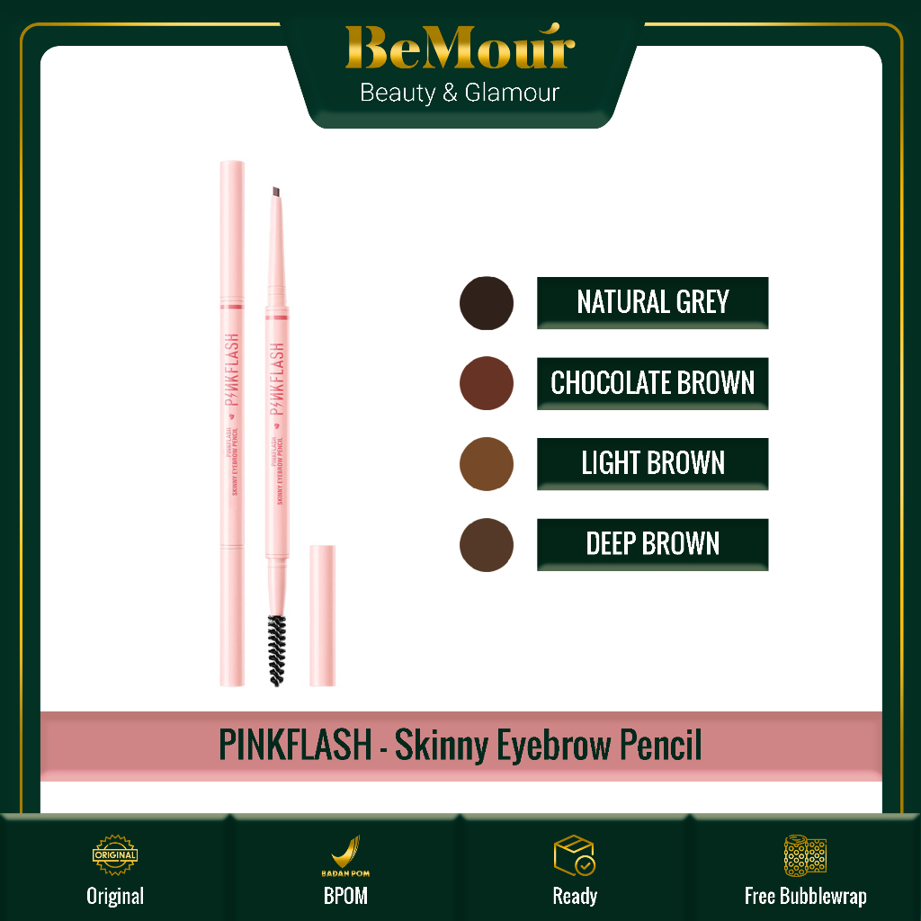 Jual PINKFLASH - SKINNY EYEBROW PENCIL ( PF-E25 ) - Pensil Alis 1mm ...