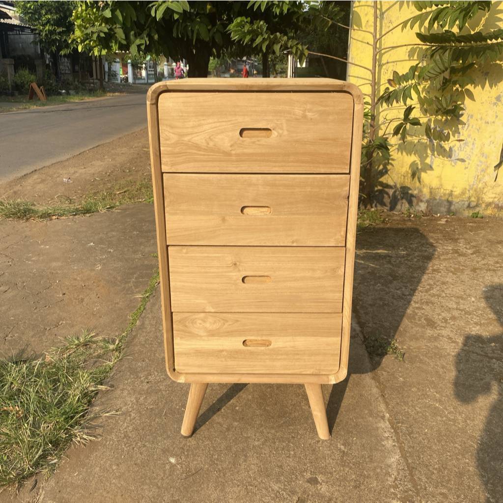 Jual Perabot lemari laci kecil kayu jati furniture chest drawers ...