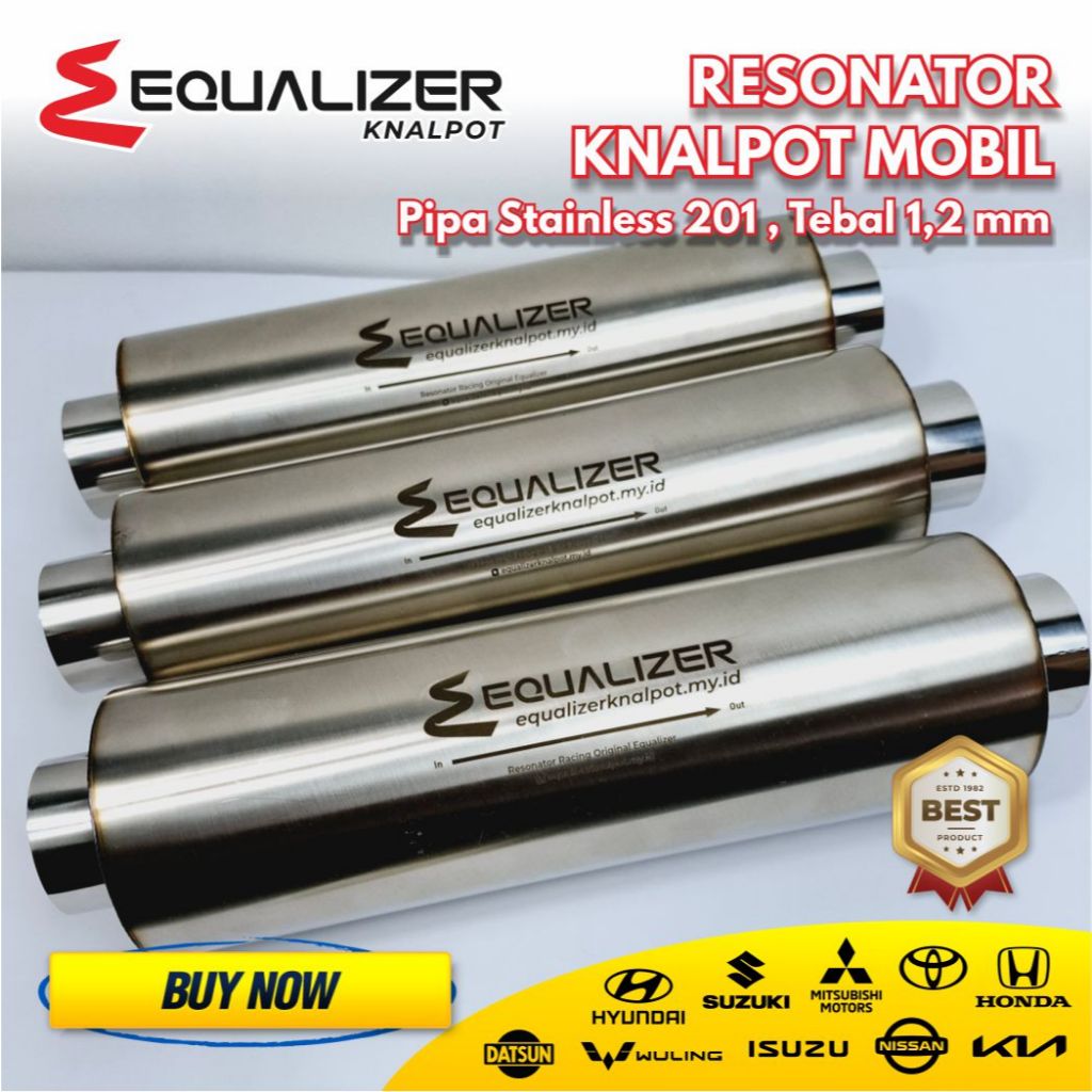 Jual Resonator Knalpot Mobil Racing Equalizer Original Manual Matic ...