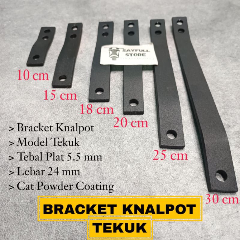Jual Bracket Knalpot Plat Besi Tebal Lubang Breket Kenalpot Tekuk ...