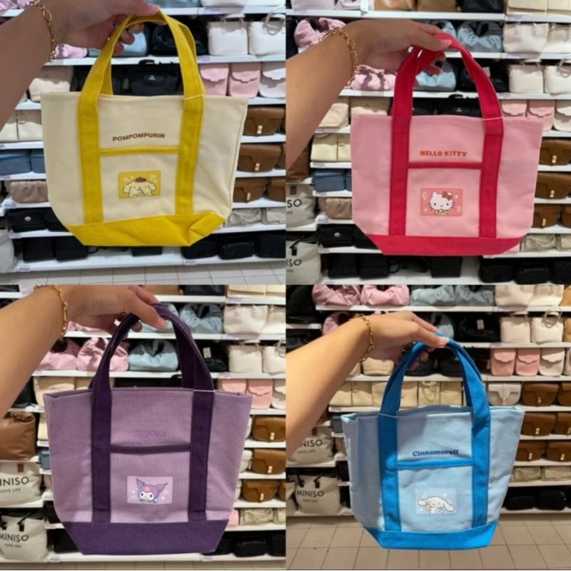 Jual Official BALI MINISO Sanrio Fruit Series Handheld Shopping Bag ...