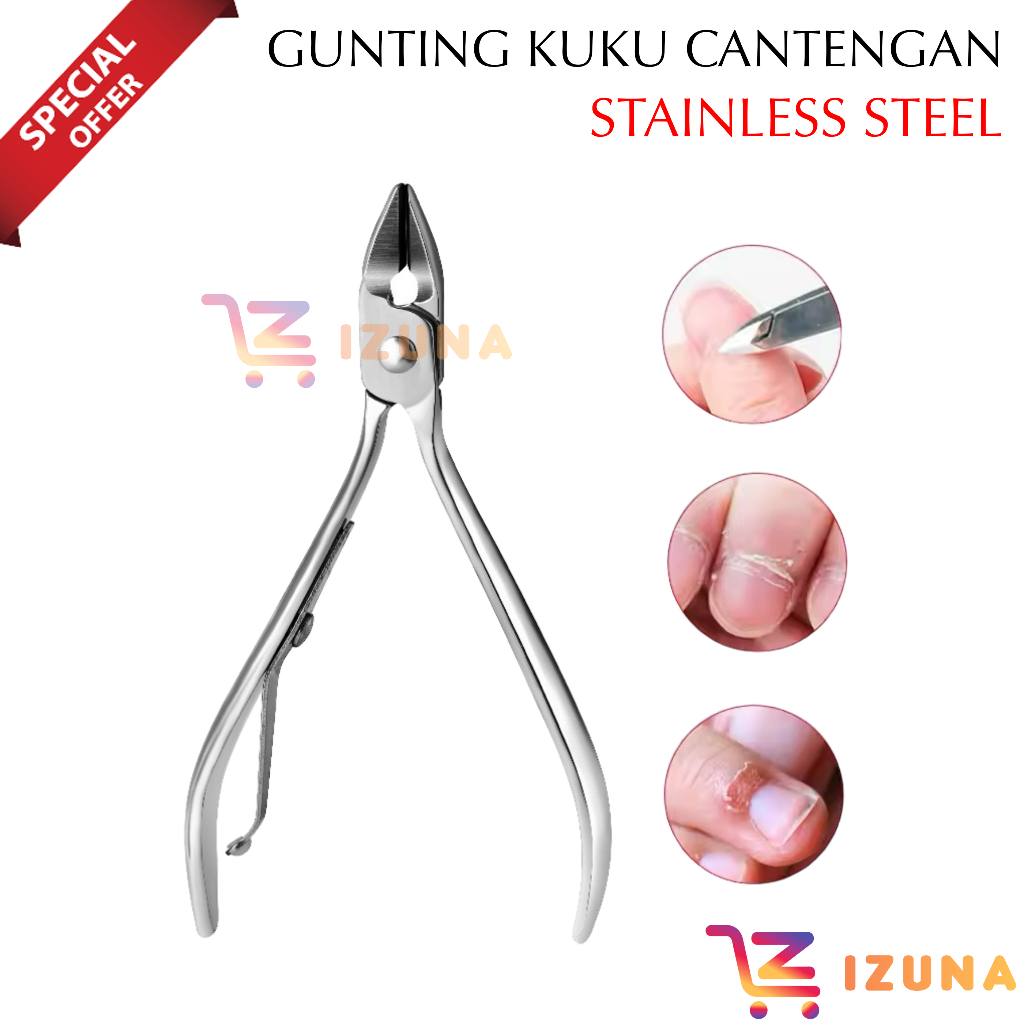 Jual IZ - KC03 Cuticle Nipper Pussher Nail Kuku Gunting Kutikula | Alat ...