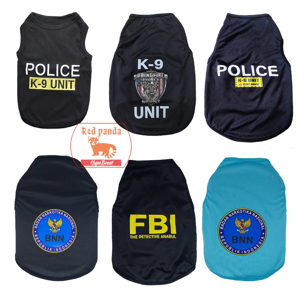 Jual Pakaian kucing/Baju Kucing/ Pakaian Kostum Kucing motif Police ...