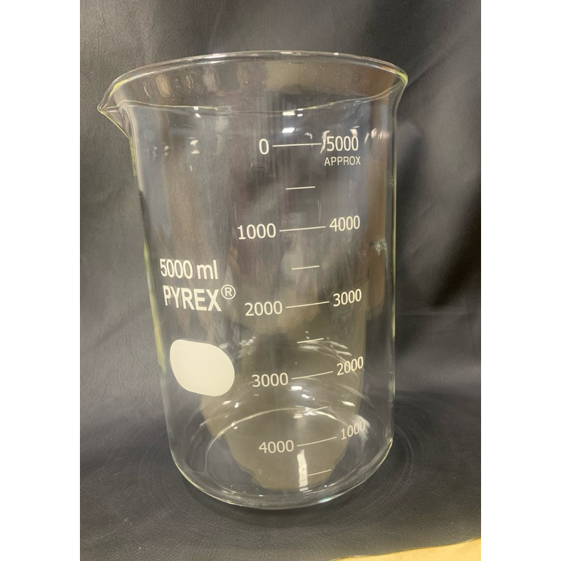 Jual BEAKER GLASS LOW FORM 5000 mL PYREX | Shopee Indonesia