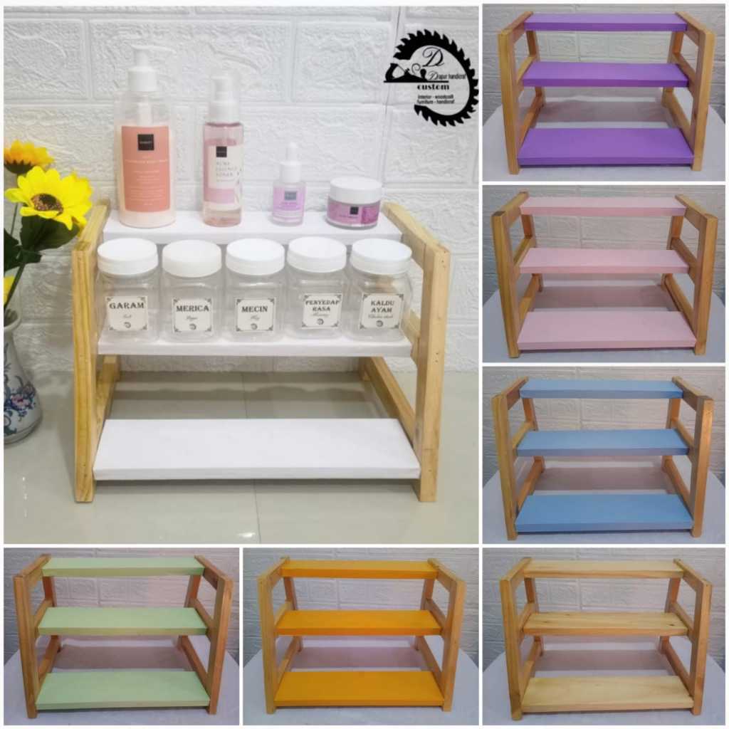 Jual RAK SUSUN TANGGA MINIMALIS WARNA WARNI AESTHETIK MULTIFUNGSI / RAK ...
